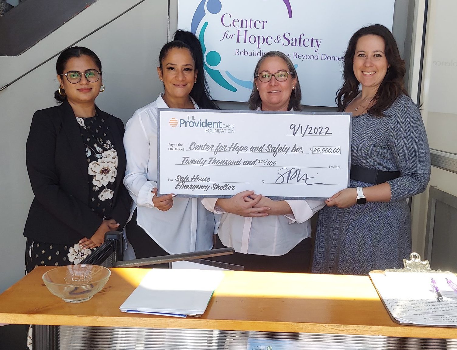 The Provident Bank Foundation Awards $20,000 Grant to Center for Hope ...